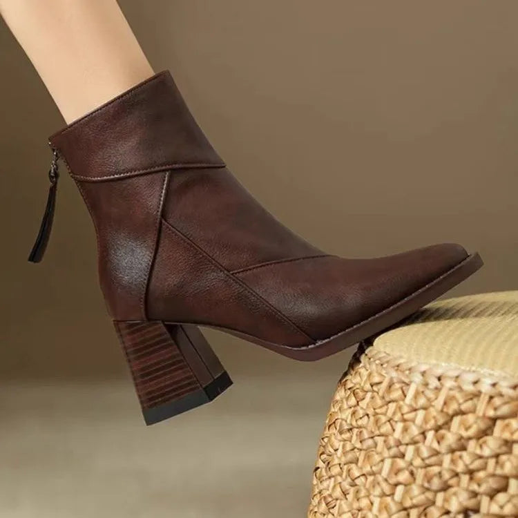 Nikki Block Heel Bootie – Urban Blake